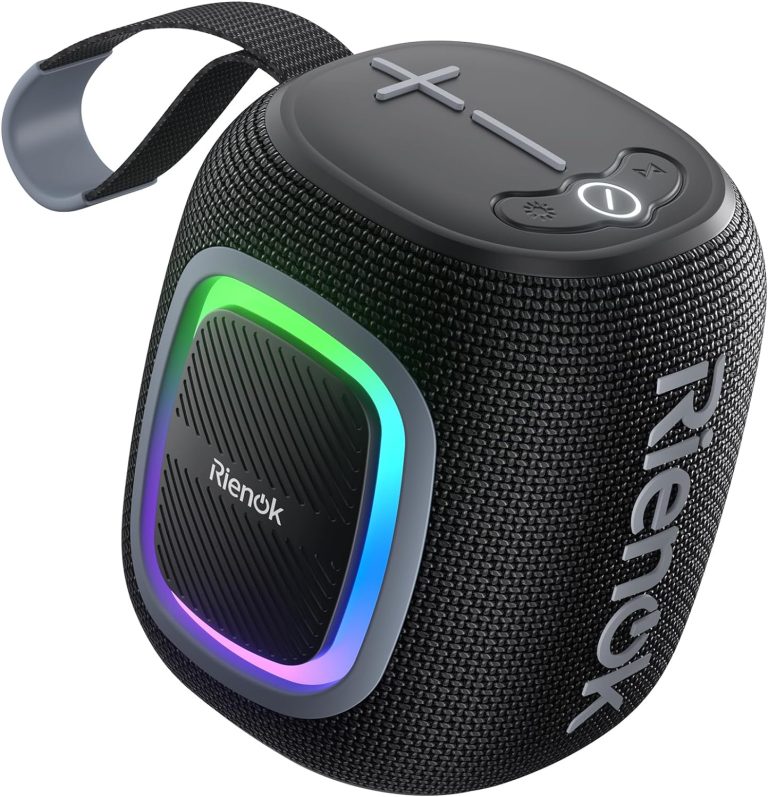 RIENOK Bluetooth Speaker Wireless Portable Waterproof Speaker with ...